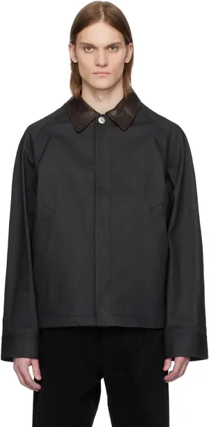 Omar Afridi Black Bove Denim Jacket - D Brown X Mahogany